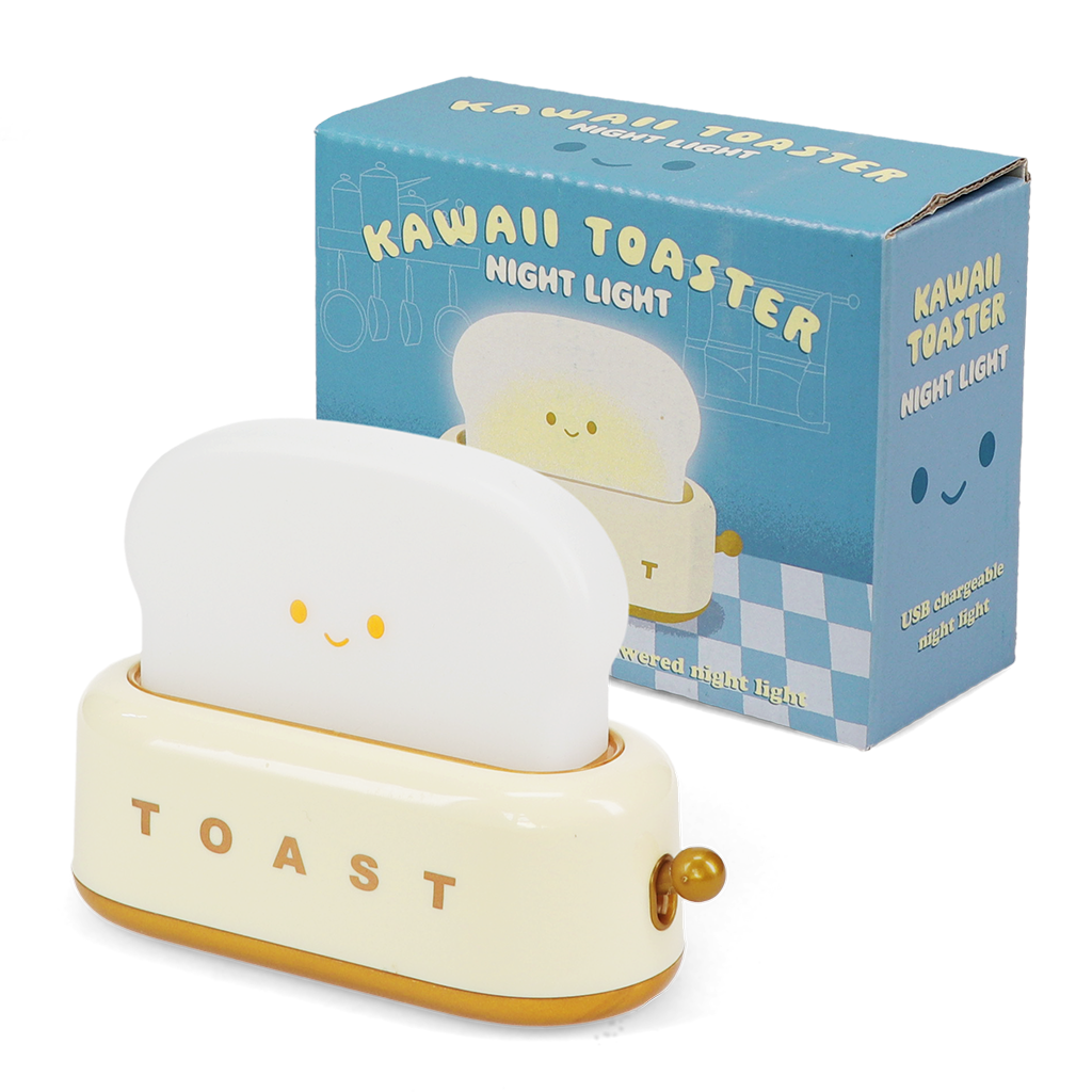 USB rechargeable dimmable night light - Kawaii Toaster | ﻿Rex London