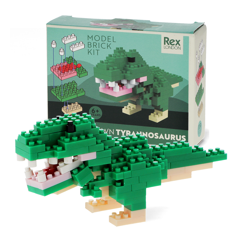 Build your own dinosaur model brick kit - Tyrannosaurus rex | ﻿Rex London