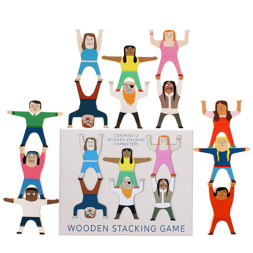 Wooden stacking characters game | ﻿Rex London