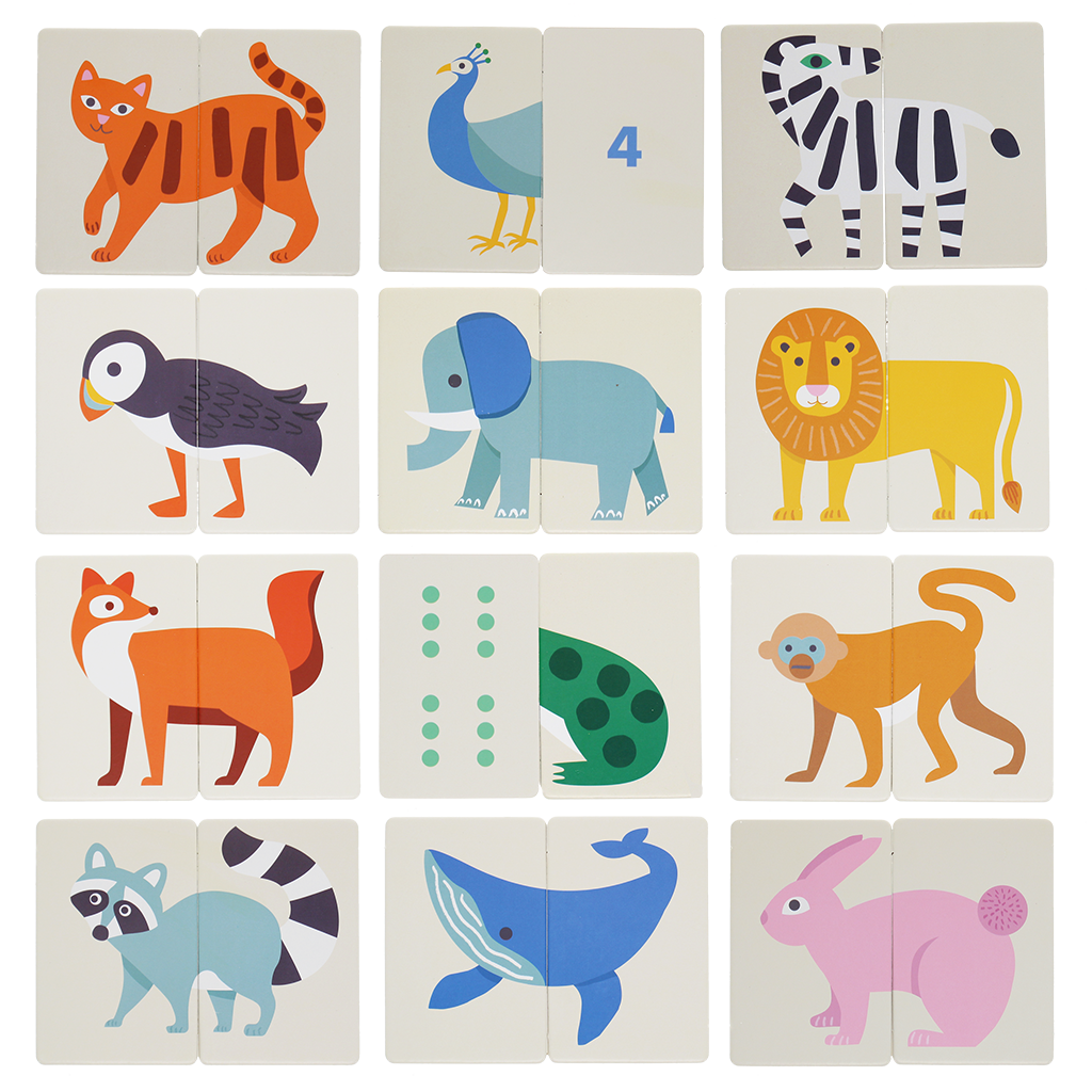 Heads and tails game (24 pieces) - Animals | ﻿Rex London
