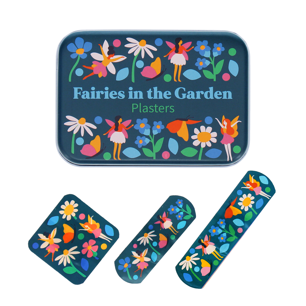 Children's plasters in a tin (30 pcs) - Fairies in the Garden | ﻿Rex ...