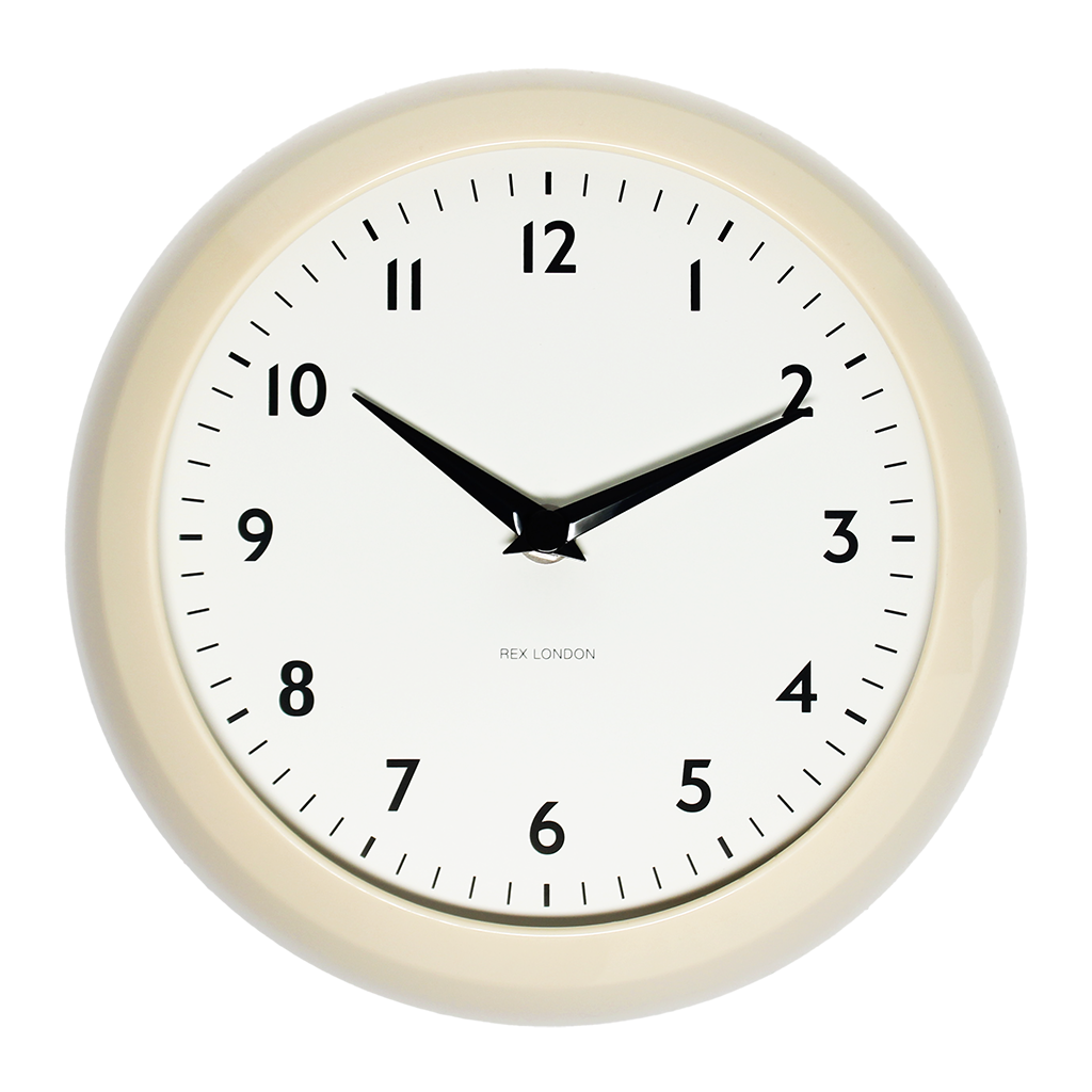 Retro wall clock - Cream | ﻿Rex London