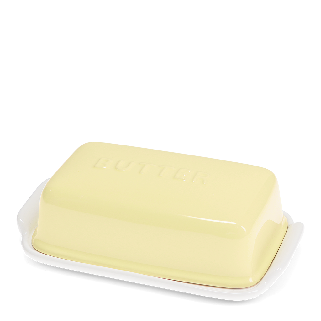 Ceramic butter dish - Yellow | ﻿Rex London