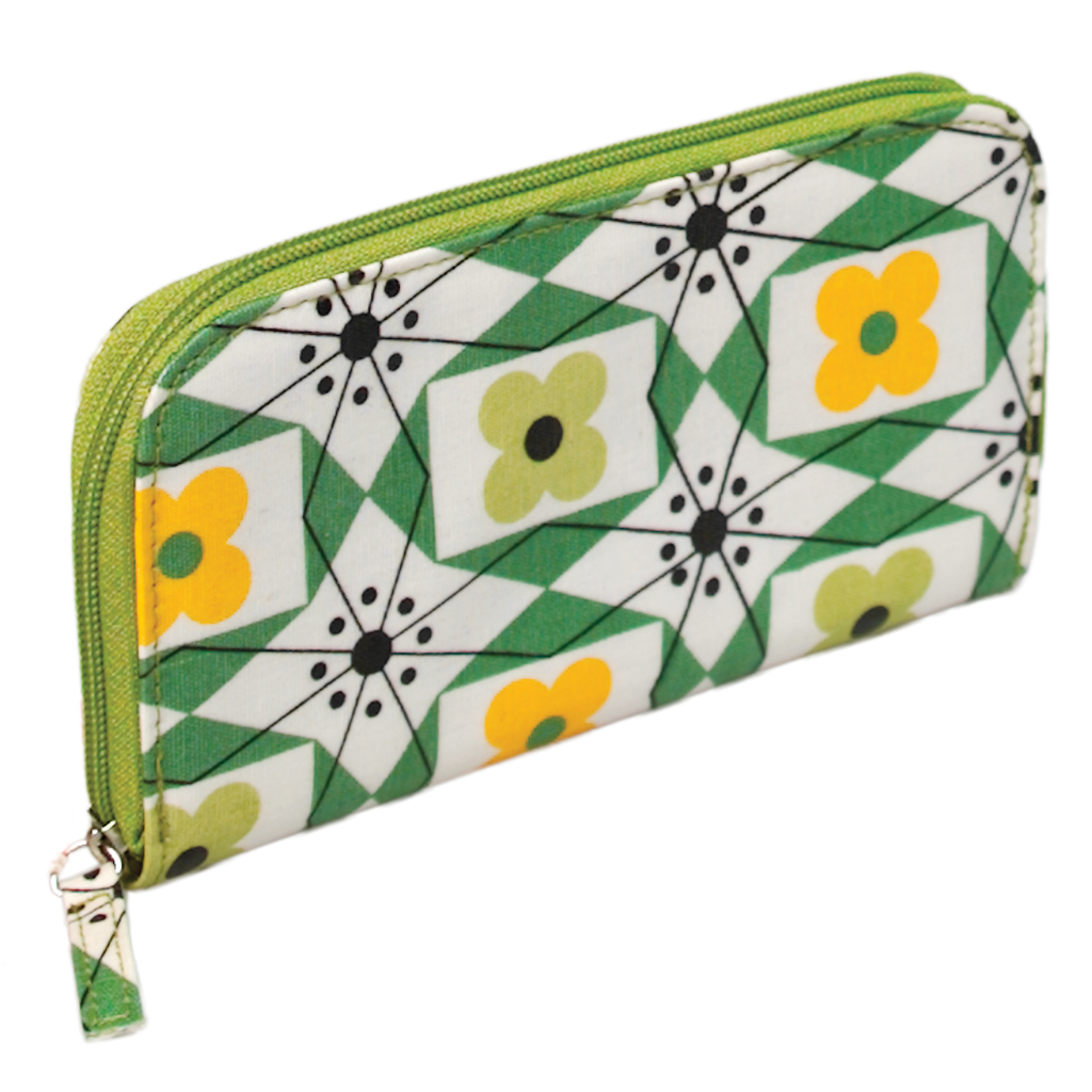 MID CENTURY FLORAL OILCLOTH WALLET | ﻿Rex London
