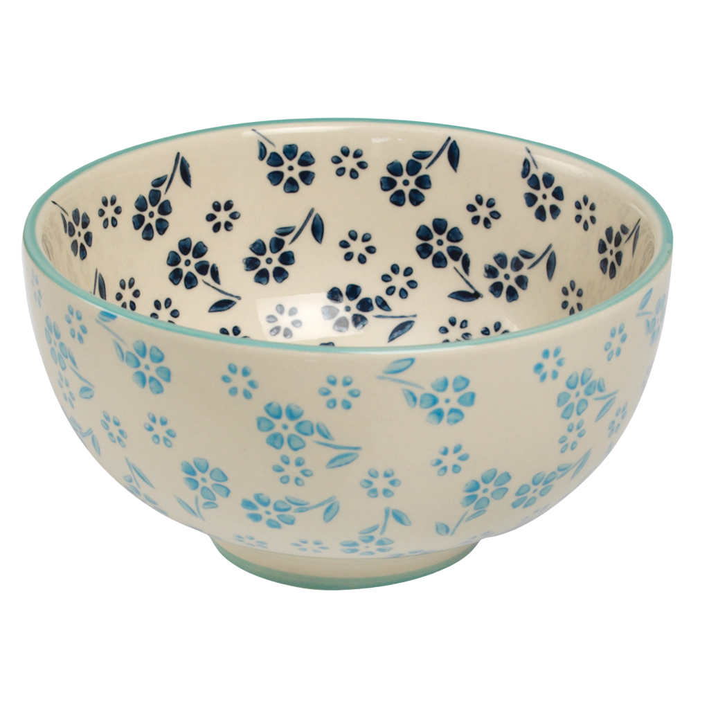 STONEWARE SALAD BOWL BLUE JASMINE | ﻿Rex London