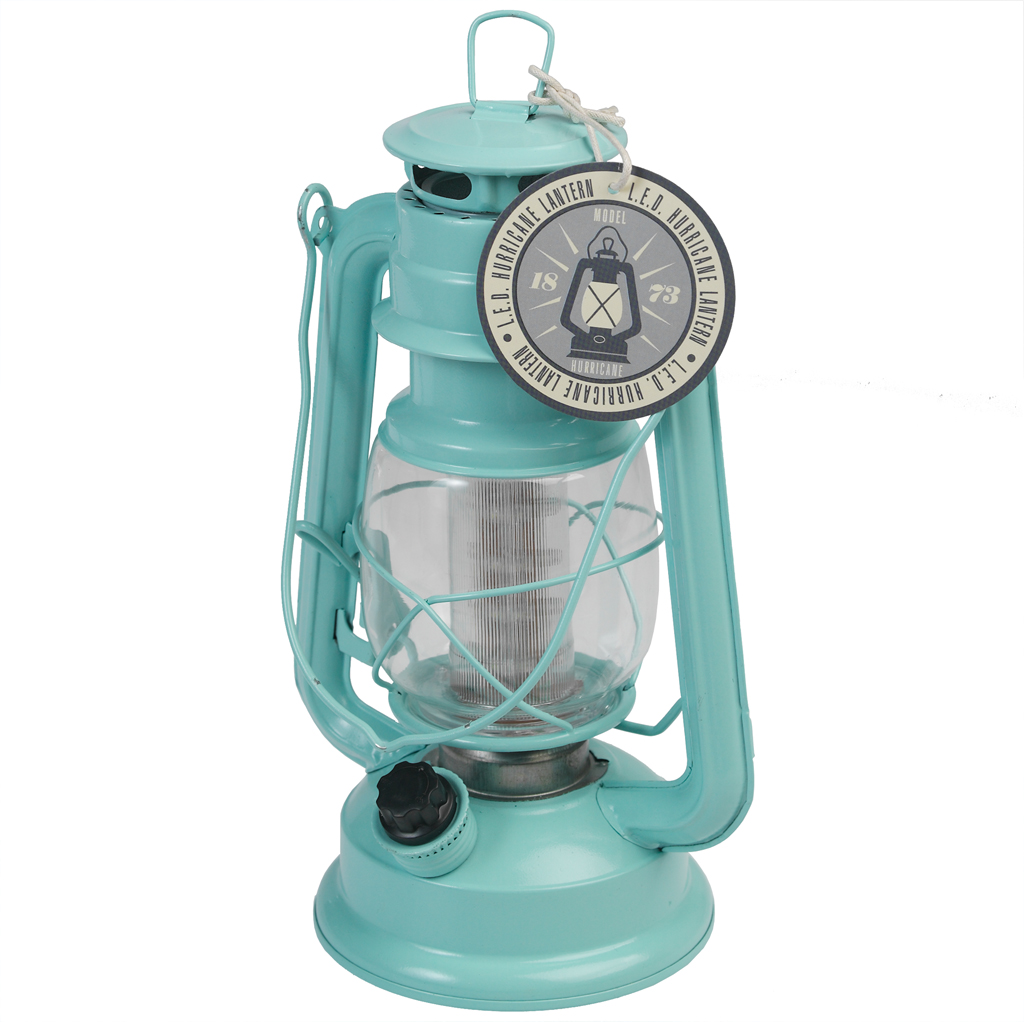 BLUE L.E.D BATTERY POWERED HURRICANE LAMP | ﻿Rex London