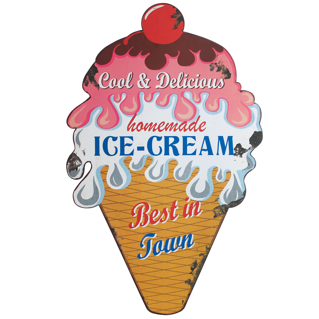 HOMEMADE ICE CREAM METAL SIGN | ﻿Rex London