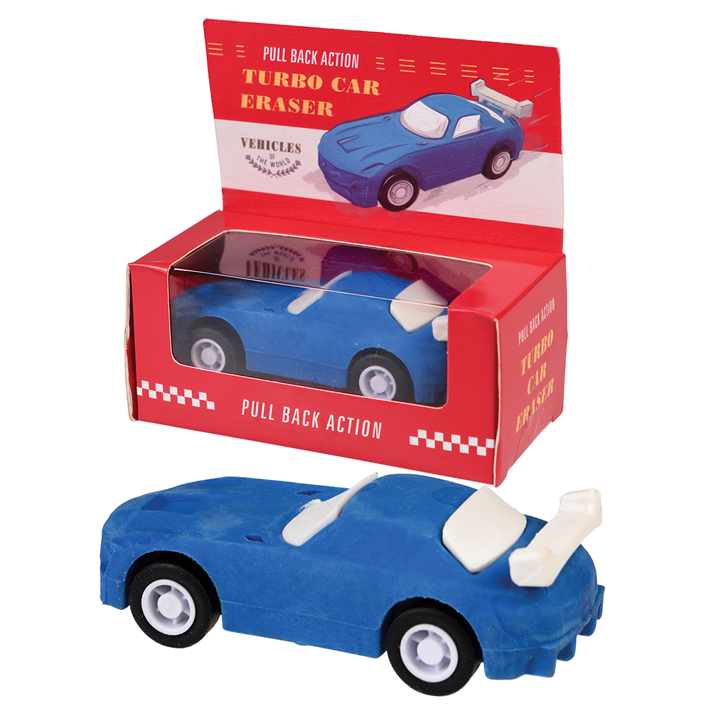 Pull back super car eraser - Blue | ﻿Rex London