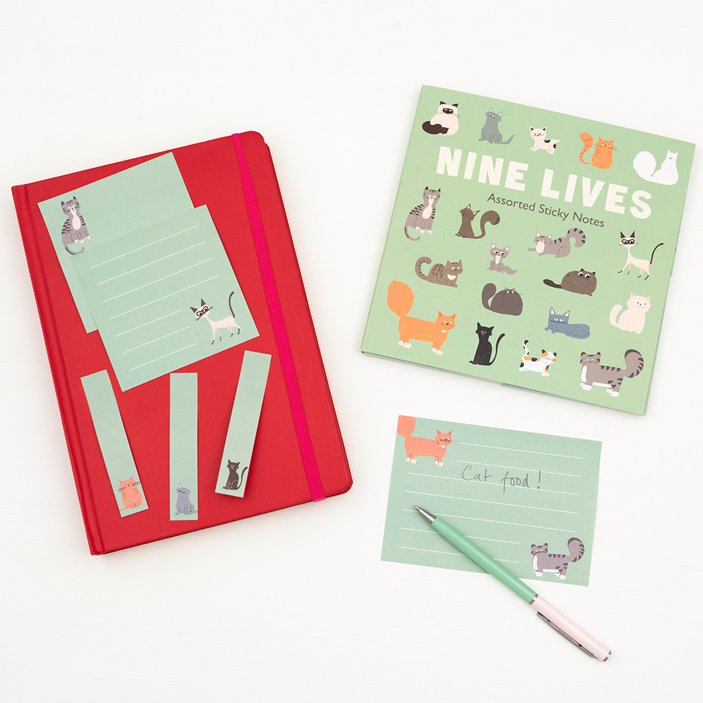Nine Lives Sticky Notes | ﻿Rex London