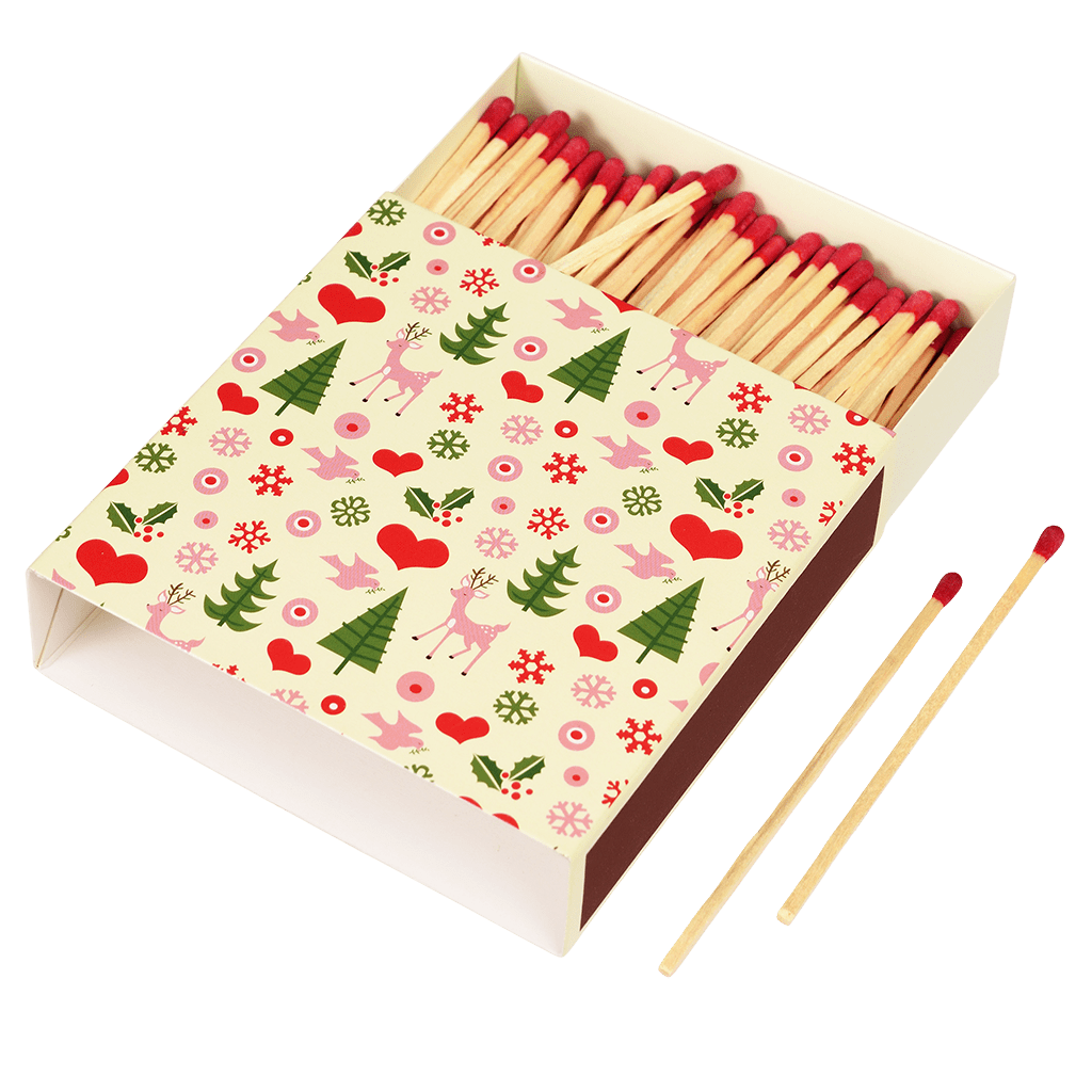 Box of long matches - 50s Christmas | ﻿Rex London