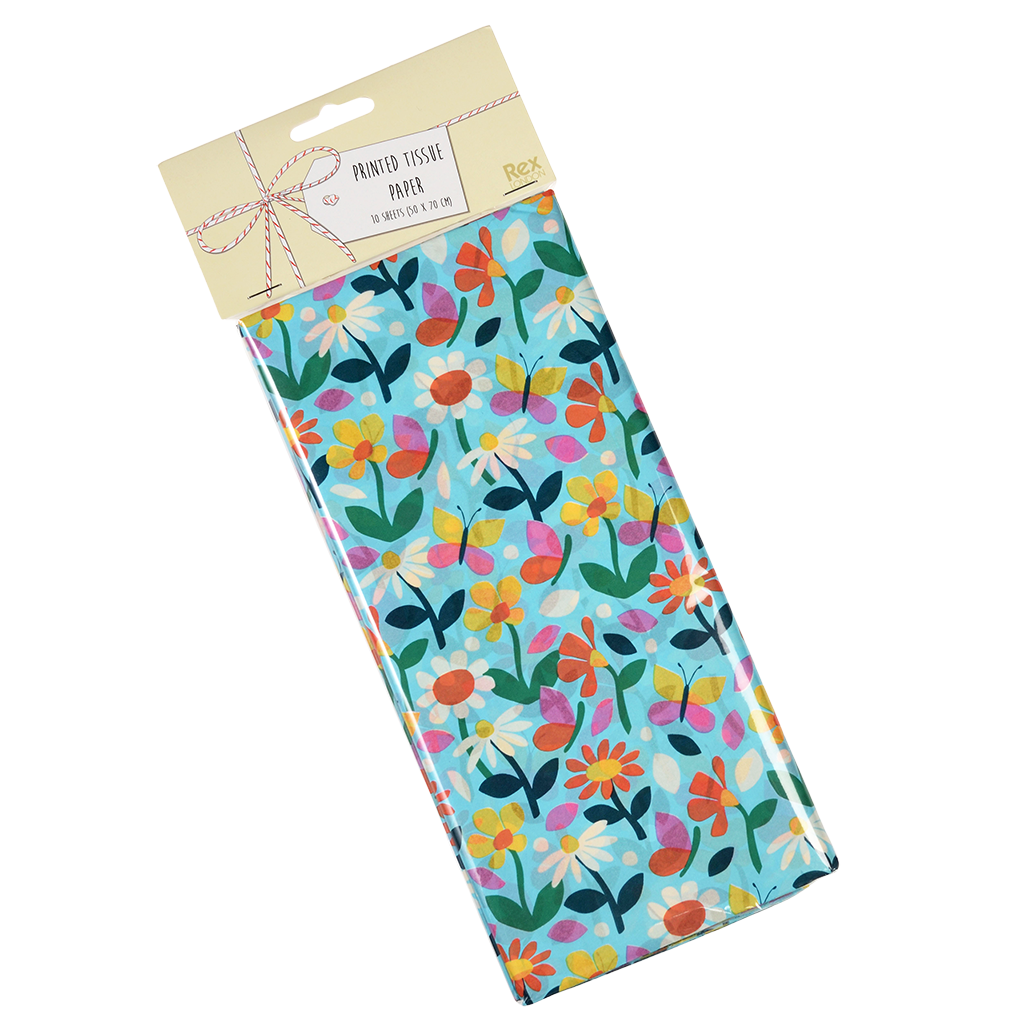 Tissue paper (10 sheets) - Butterfly Garden | ﻿Rex London