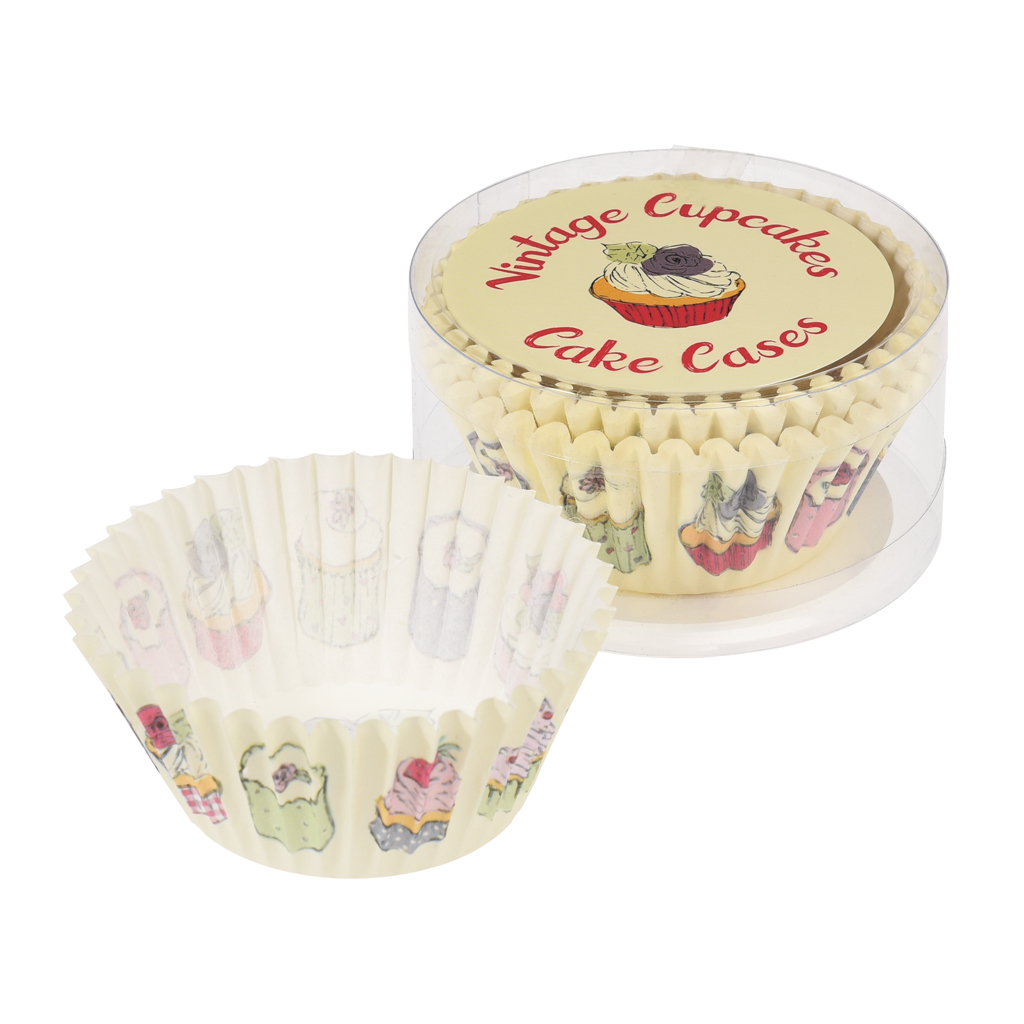 50 VINTAGE CUPCAKE CAKE CASES | ﻿Rex London
