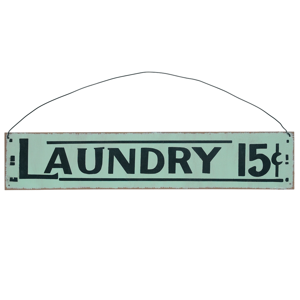 LAUNDRY 15C METAL WALL SIGN | ﻿Rex London