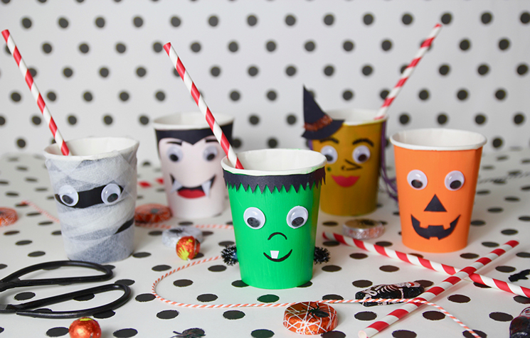 How To: Halloween monster cups | Rex London blog