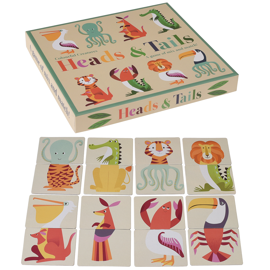 Heads and tails game - Colourful Creatures | ﻿Rex London