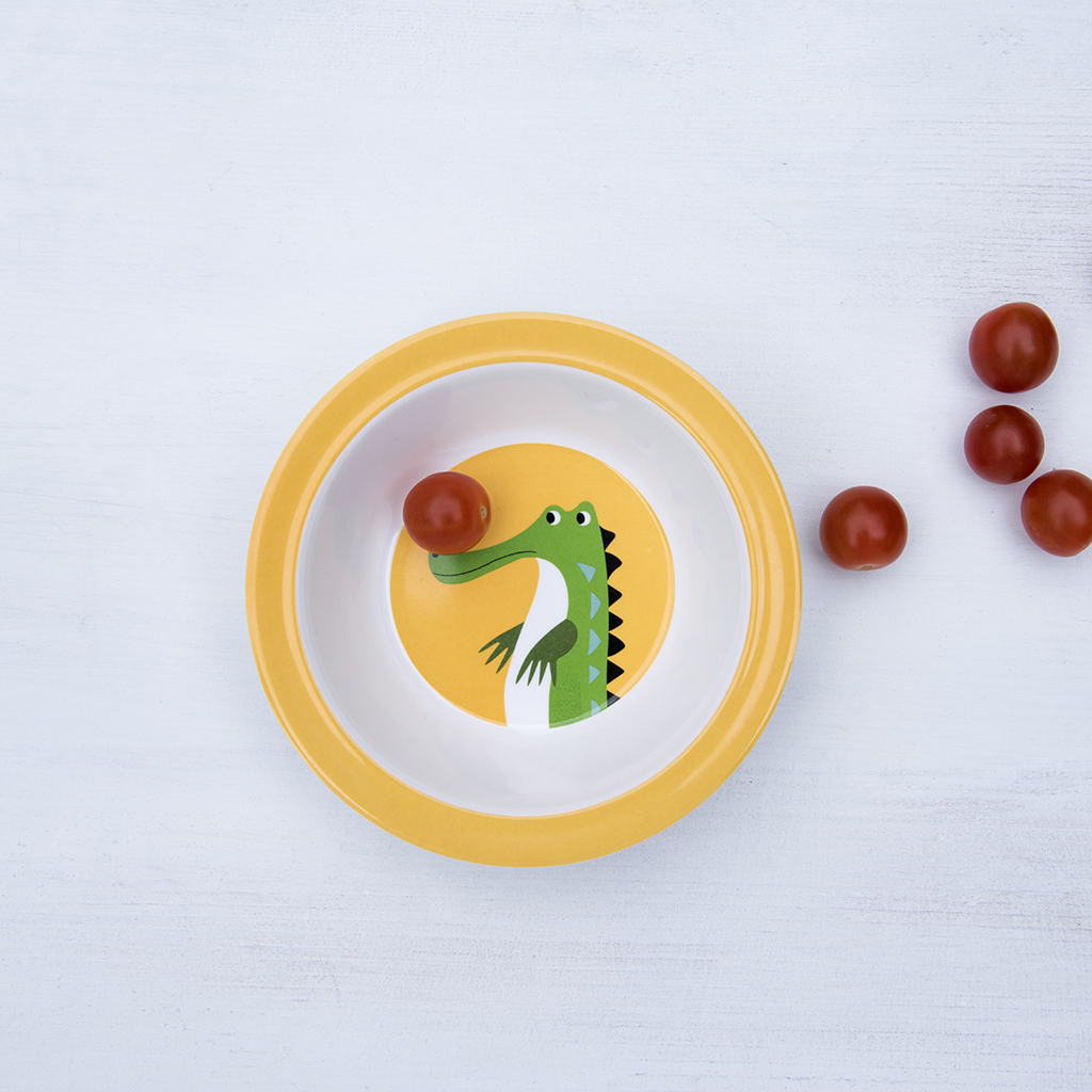 HARRY THE CROCODILE MELAMINE BOWL | ﻿Rex London
