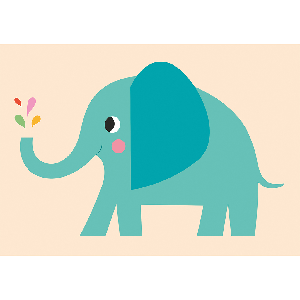 ELVIS THE ELEPHANT CARD | ﻿Rex London