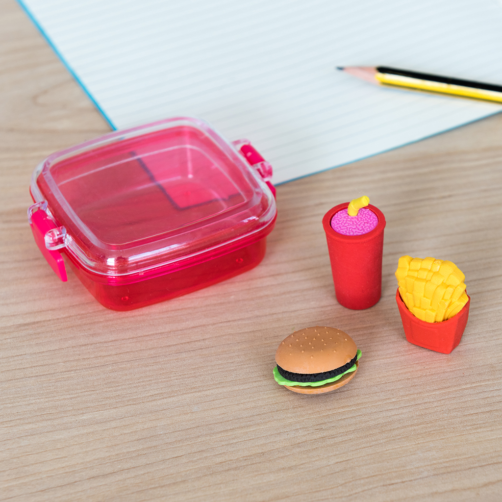 FAST FOOD MINI ERASER SET | ﻿Rex London