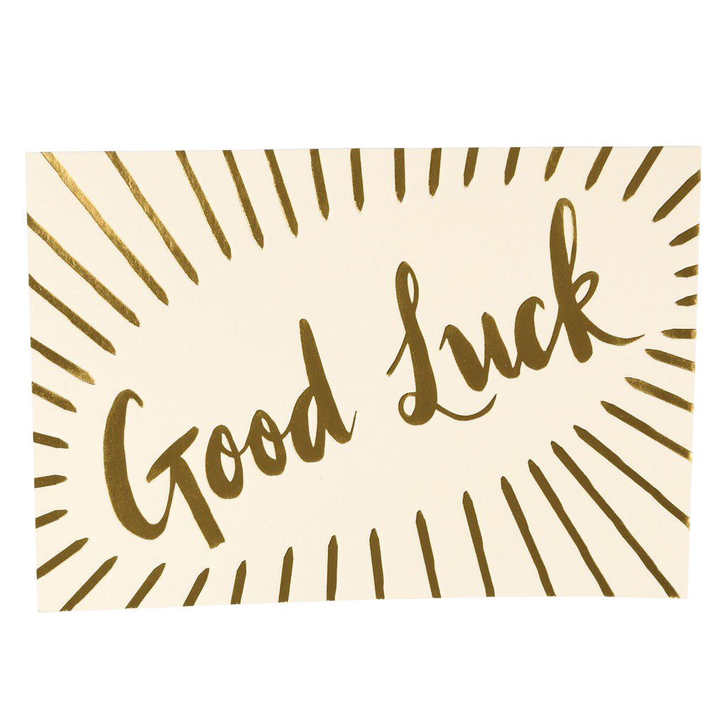 GOLD GOOD LUCK CARD | ﻿Rex London