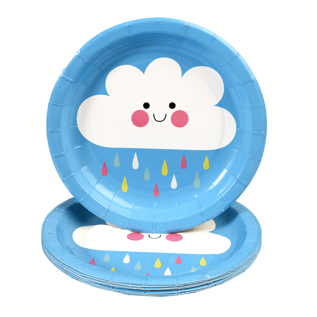 HAPPY CLOUD PAPER PLATES (SET OF 8) | ﻿Rex London