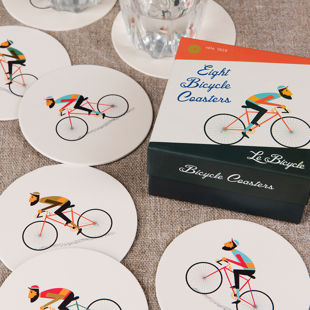 LE BICYCLE COASTERS (SET OF 8) | ﻿Rex London