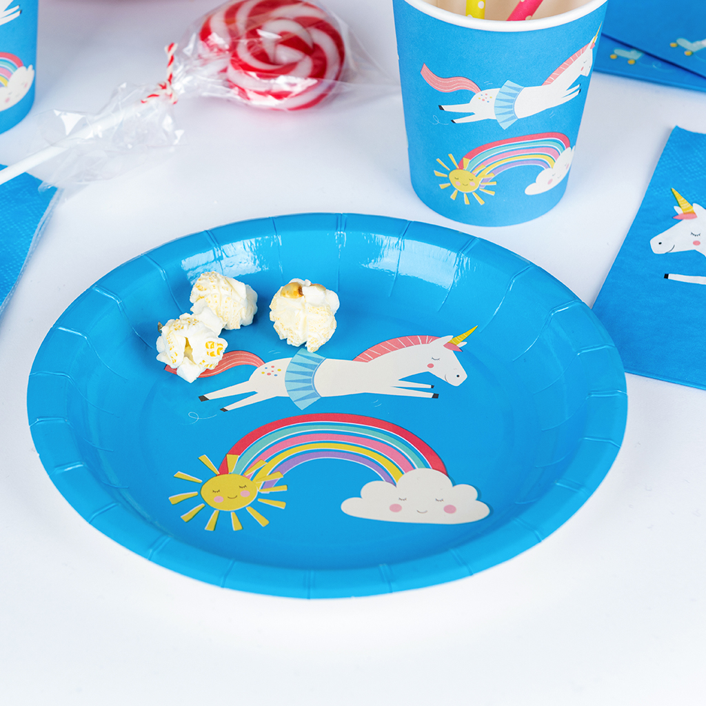 MAGICAL UNICORN PAPER PLATES (PACK OF 8) | ﻿Rex London