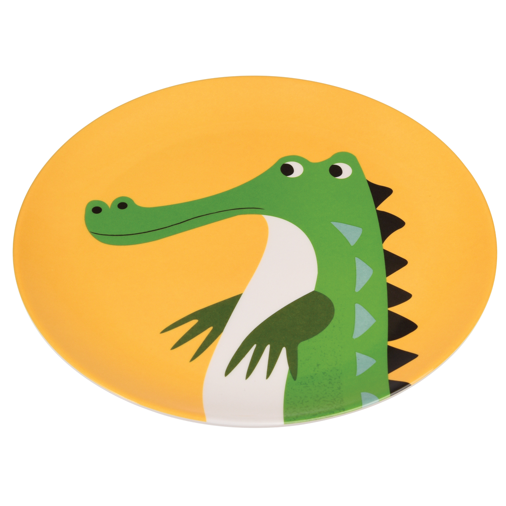 Melamine plate - Harry the Crocodile | ﻿Rex London