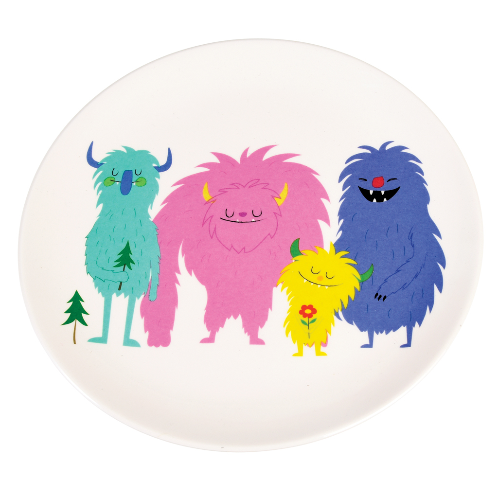 MONSTERS OF THE WORLD MELAMINE PLATE | ﻿Rex London