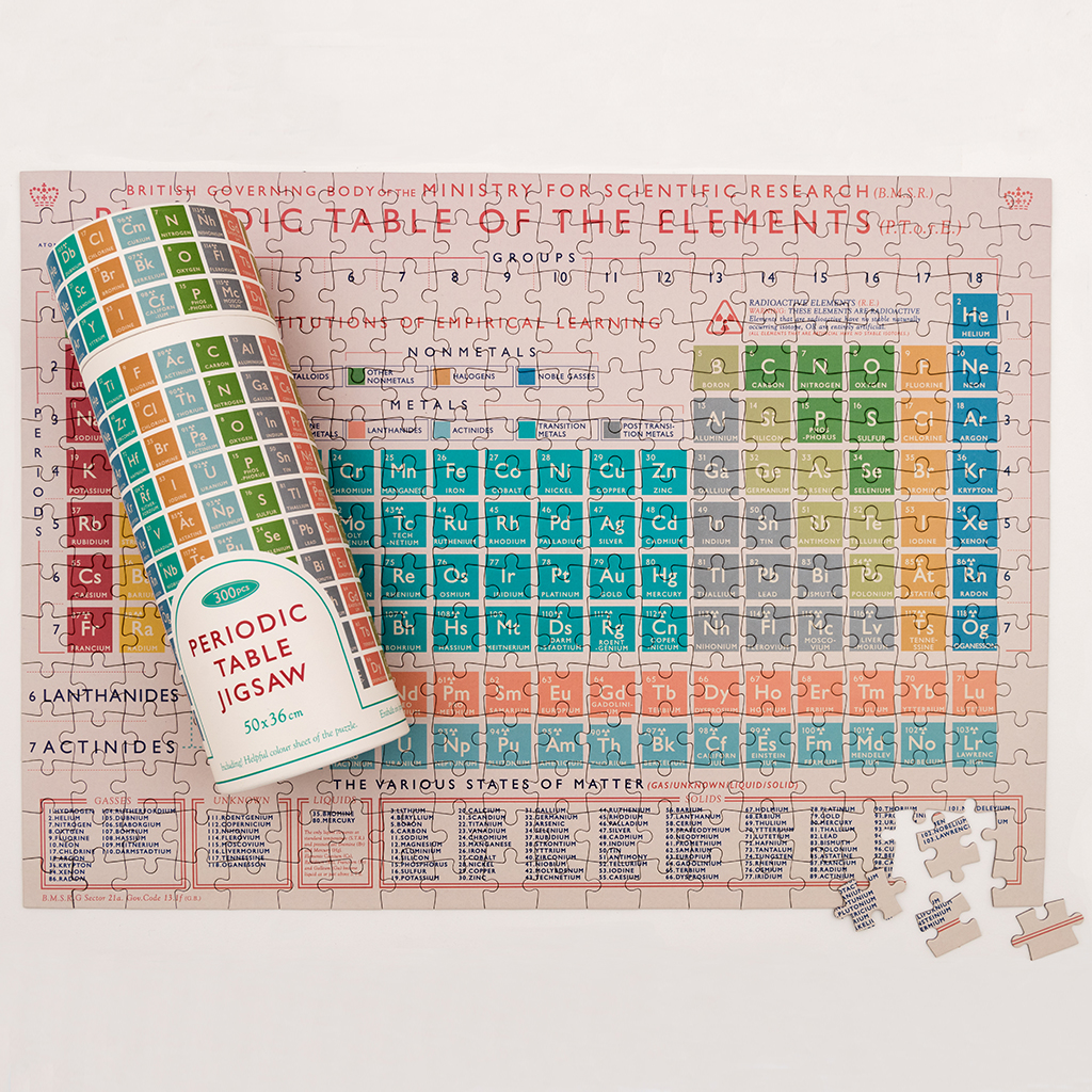 Periodic Table 300 Piece Puzzle In A Tube | ﻿Rex London
