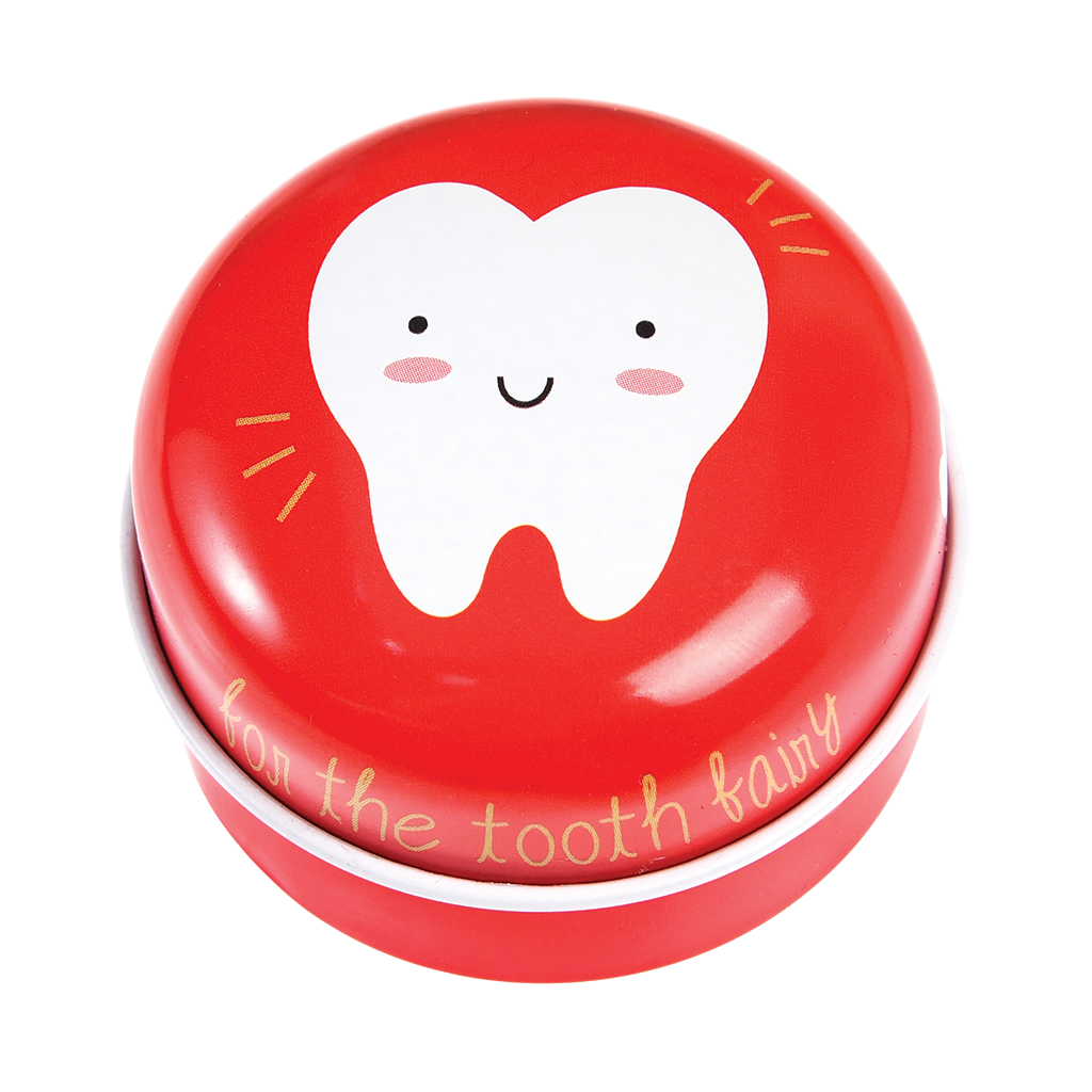 Tooth fairy tin - Red | ﻿Rex London