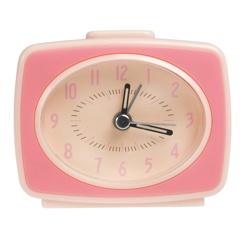 RETRO TV STYLE PINK ALARM CLOCK | ﻿Rex London