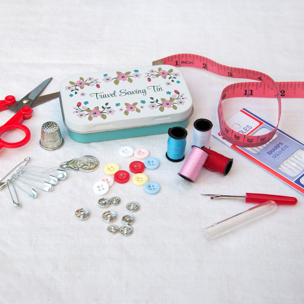 ROSE HIP TRAVEL SEWING TIN | ﻿Rex London