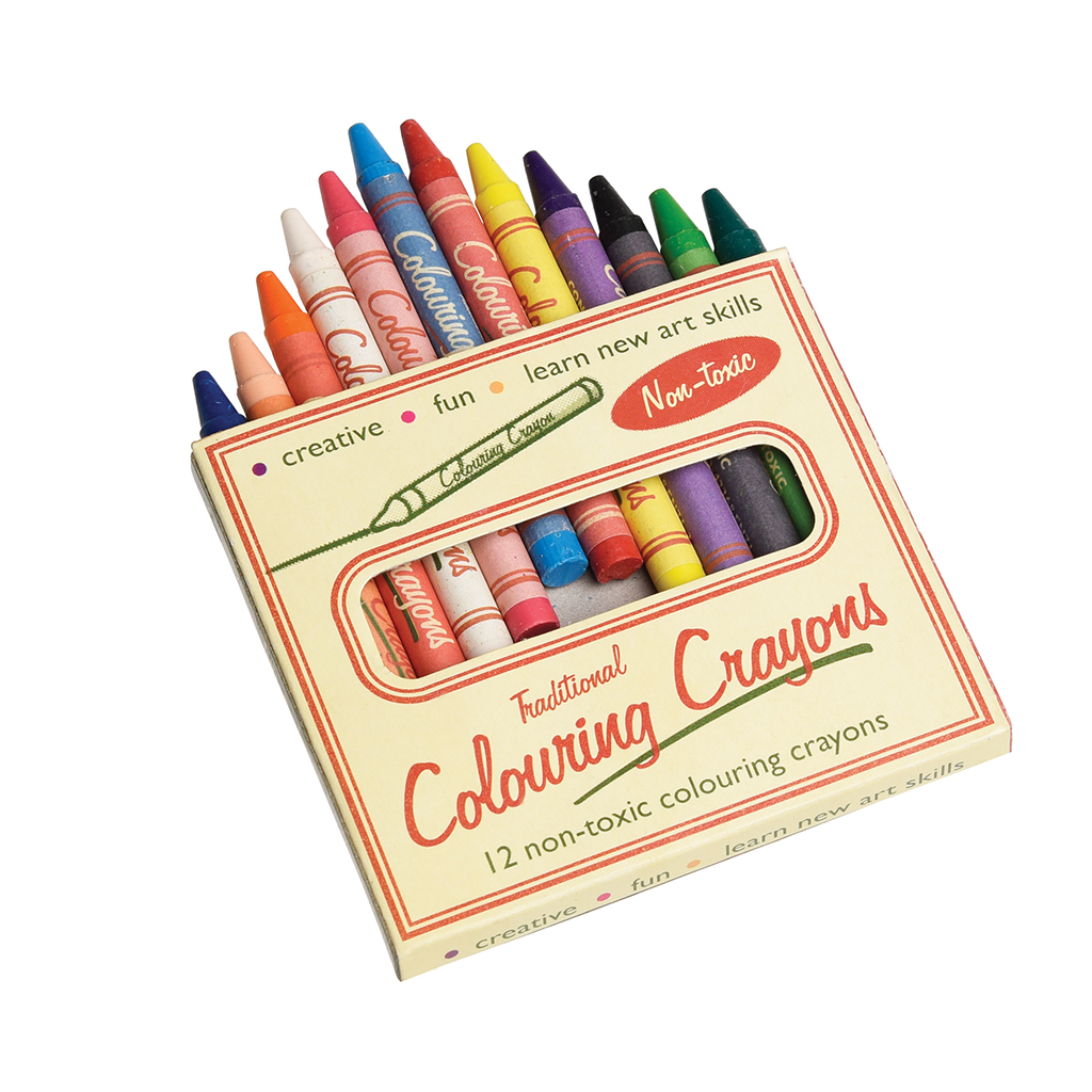 Set Of 12 Traditional Crayons | ﻿Rex London