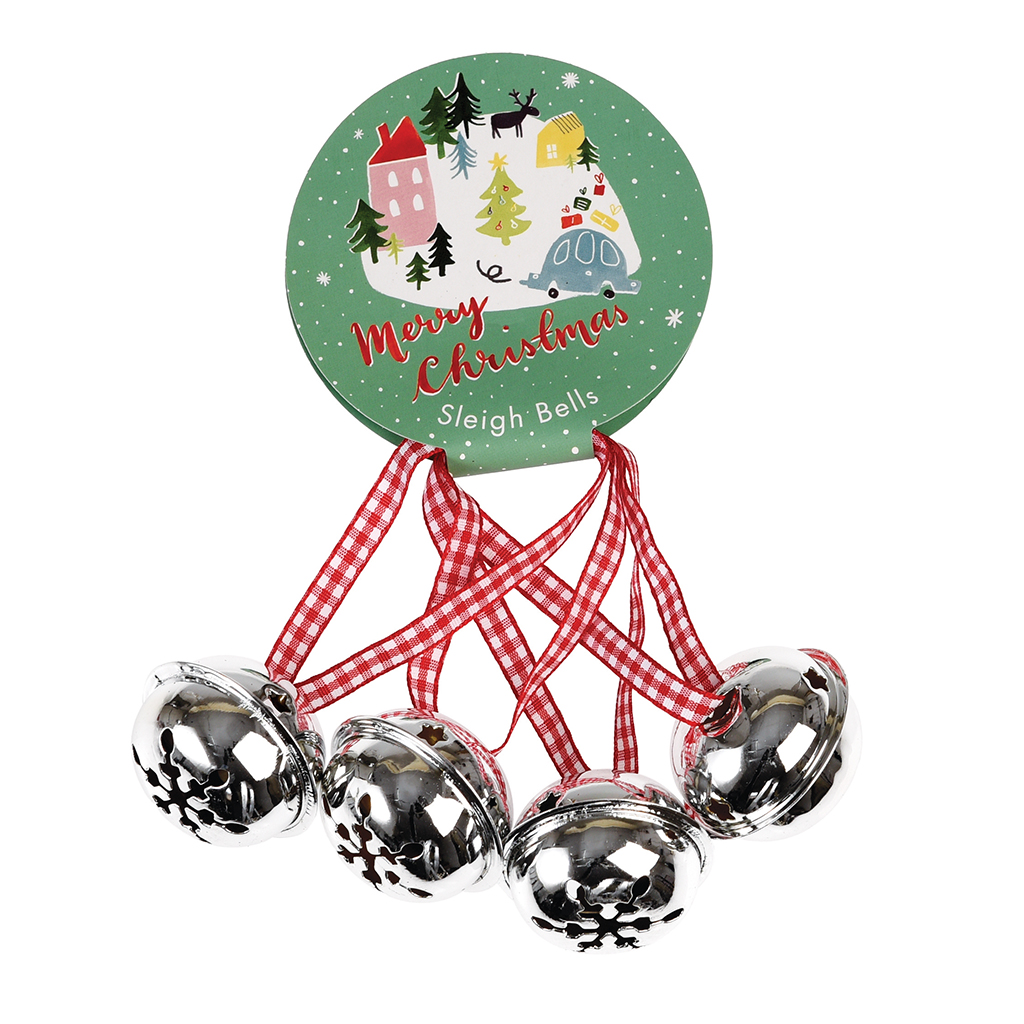CHRISTMAS WONDERLAND JINGLE BELLS (SET OF 4) | ﻿Rex London