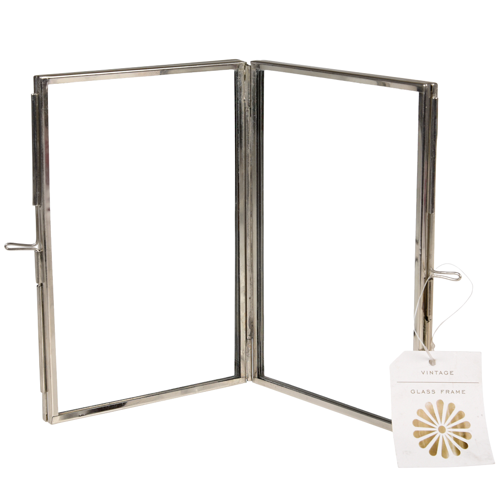 Brass 4 Sided Photo Frame In Silver | ﻿Rex London