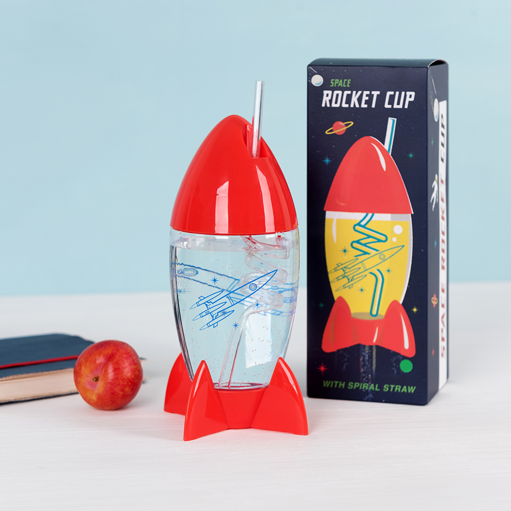 Rocket cup and straw - Space Age | ﻿Rex London