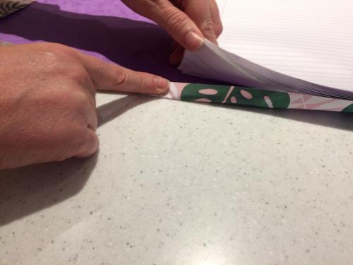 How to cover an exercise book | Rex London blog