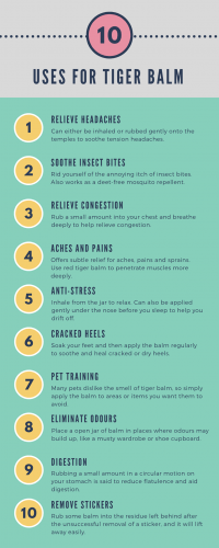 10 surprising ways to use Tiger Balm | Rex London blog