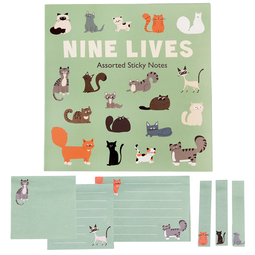 Nine Lives Sticky Notes | ﻿Rex London