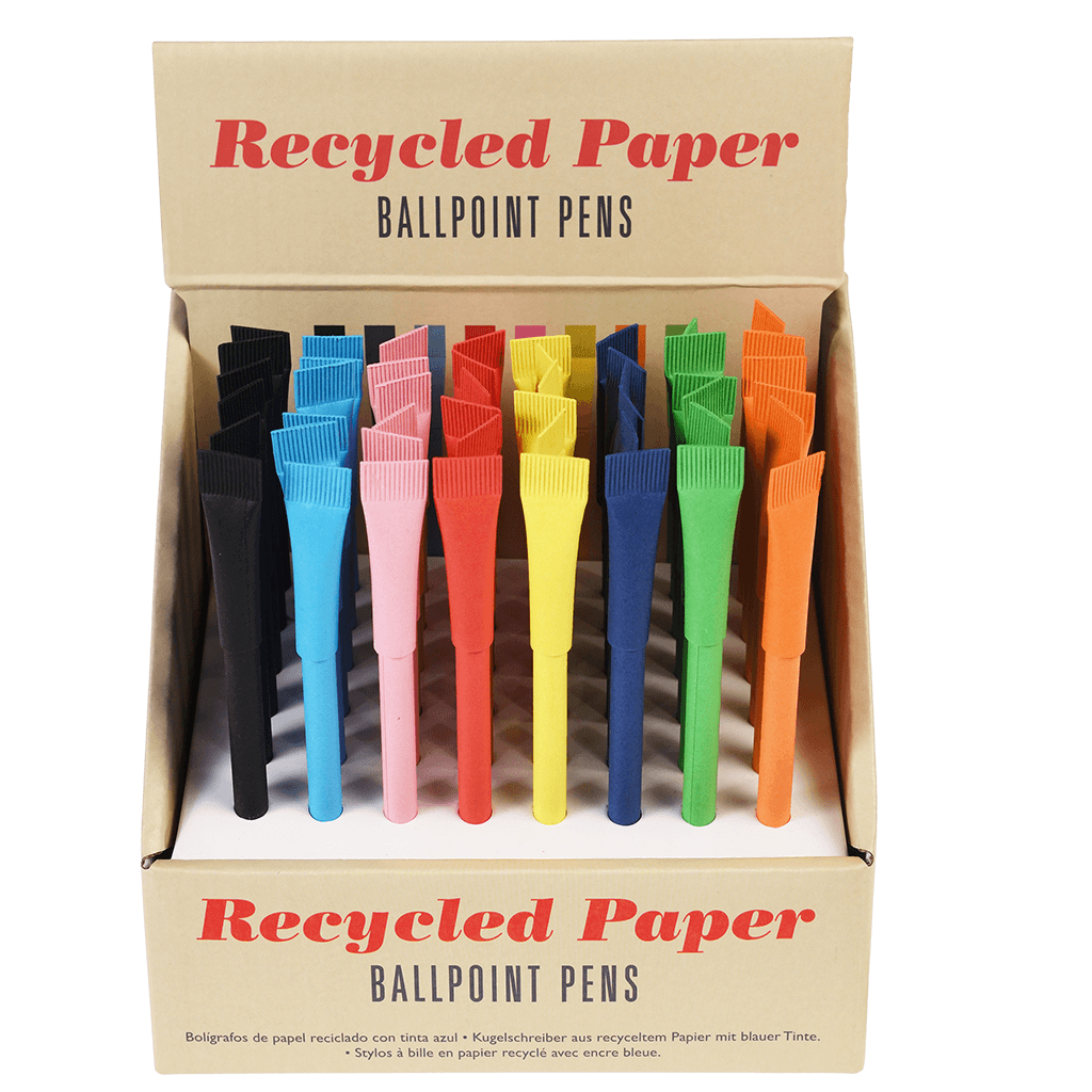 Random Colour Recycled Paper Pen (single) | ﻿Rex London