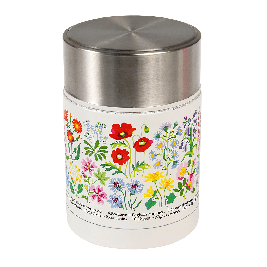Wild Flowers Stainless Steel Food Flask | ﻿Rex London