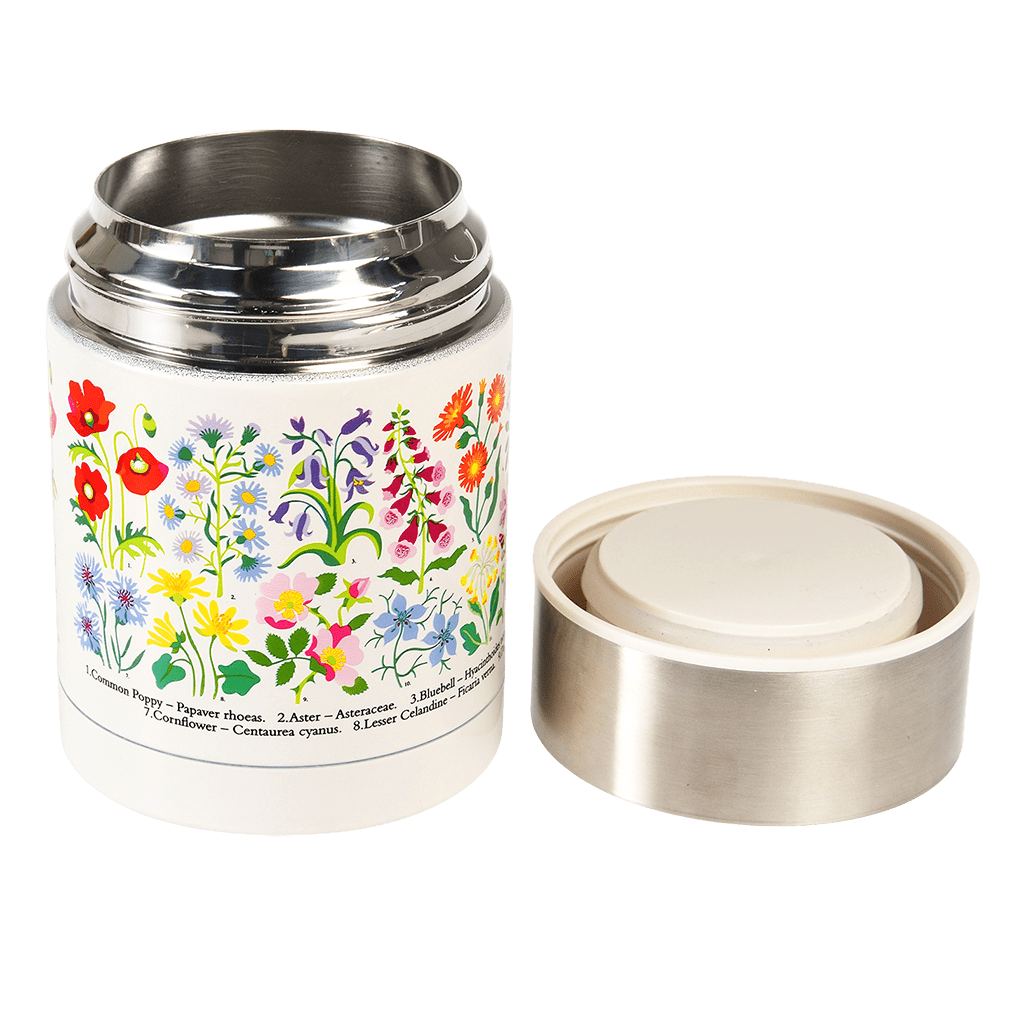 Wild Flowers Stainless Steel Food Flask | ﻿Rex London