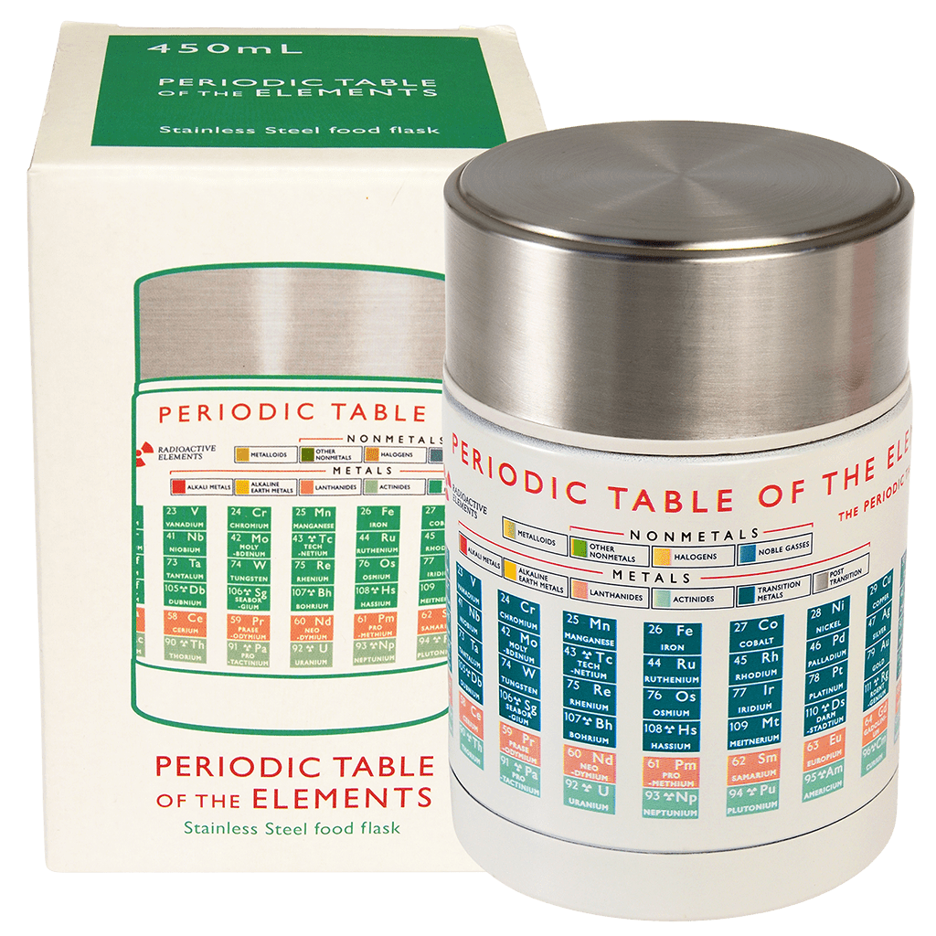 Periodic Table Stainless Steel Food Flask | ﻿Rex London