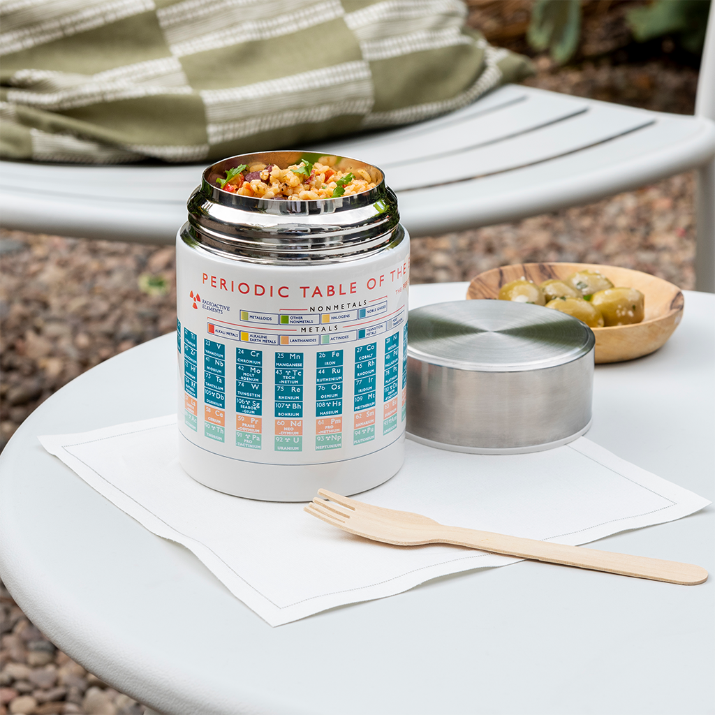 Periodic Table Stainless Steel Food Flask | ﻿Rex London
