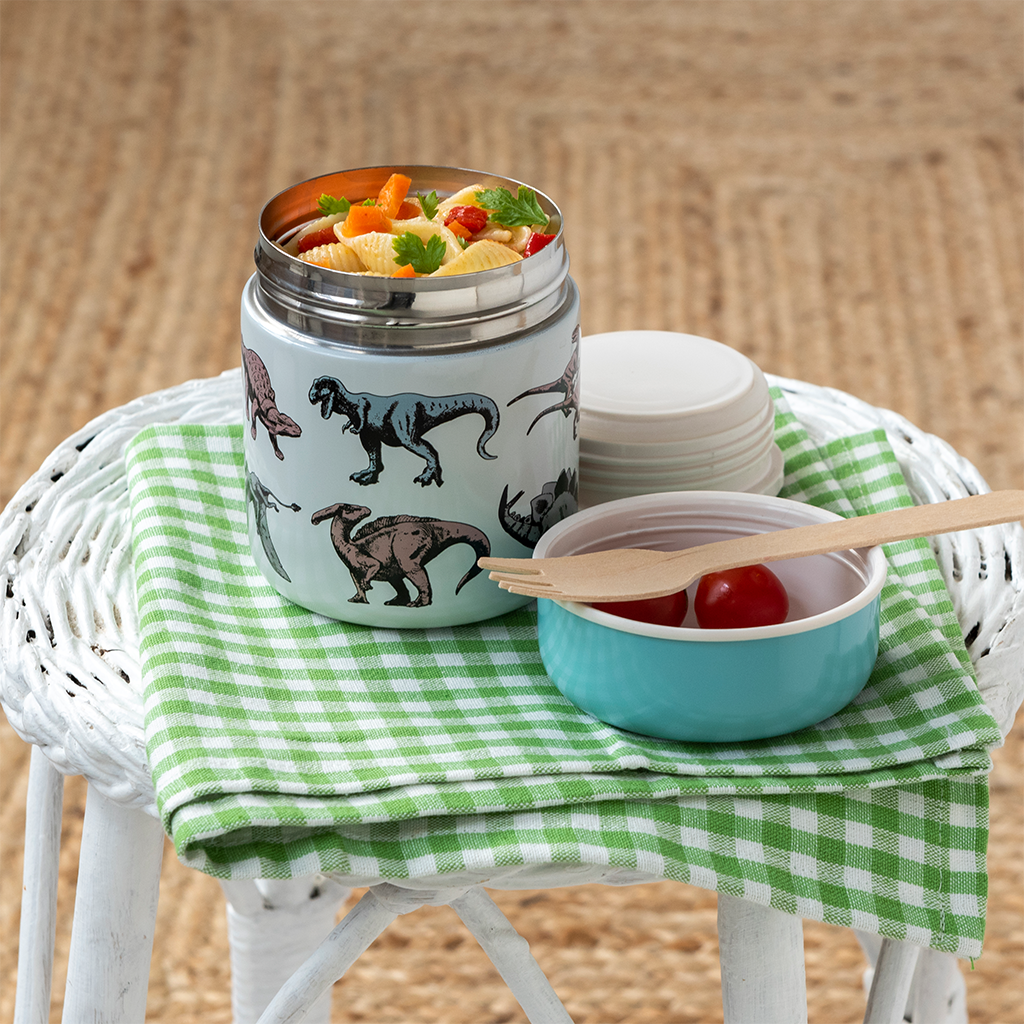 Prehistoric Land Stainless Steel Food Flask | ﻿Rex London