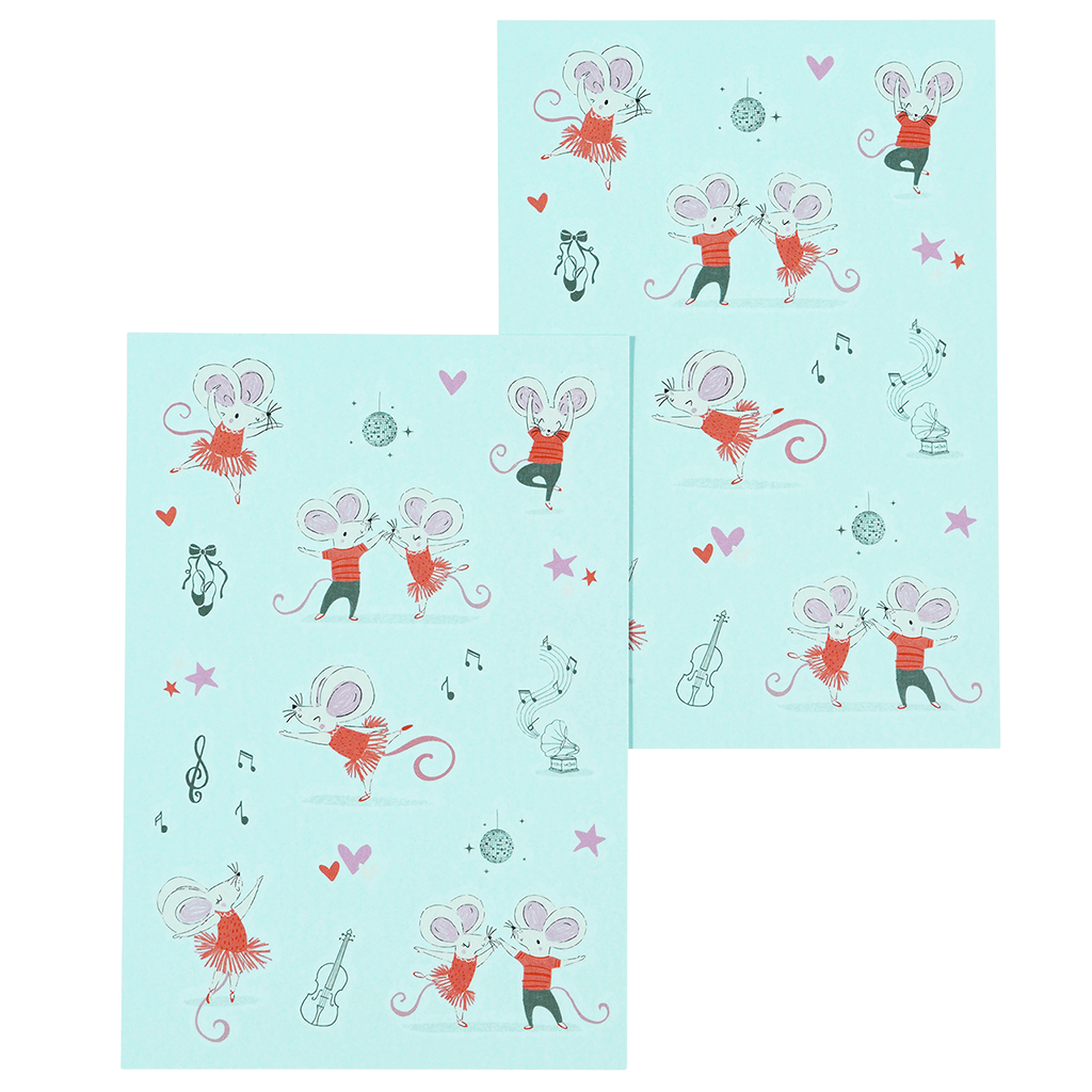 Mimi And Milo Temporary Tattoos (2 Sheets) | ﻿Rex London