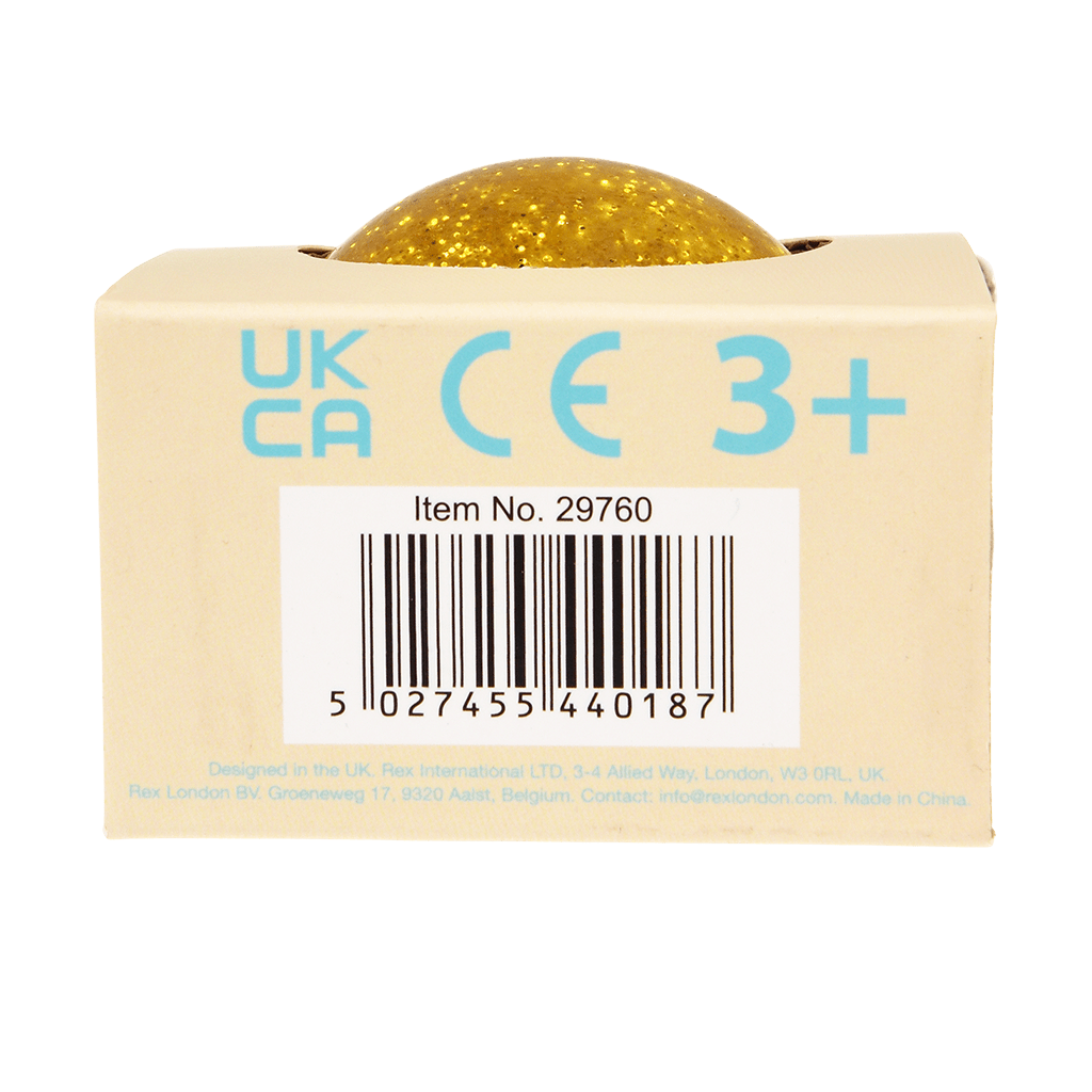Gold Glitter Bouncy Ball | ﻿Rex London