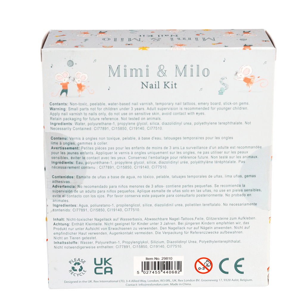 Trousse A Ongles Pour Enfants Mimi Et Milo | ﻿Rex London