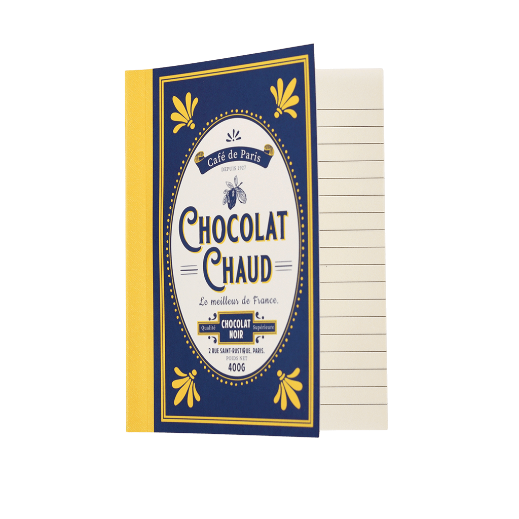 Café De Paris "Chocolate Chaud" A6 Notebook | ﻿Rex London