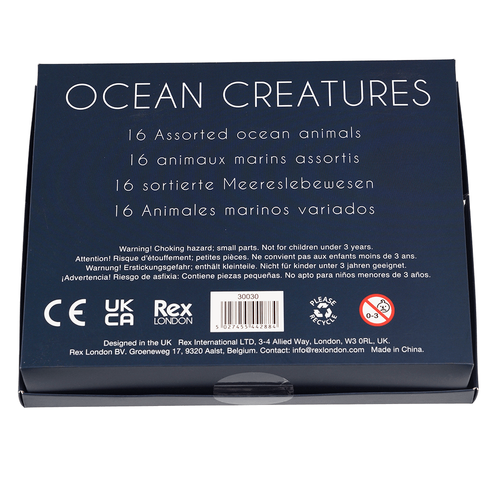 Assorted Ocean Animals (box Of 16) | ﻿Rex London